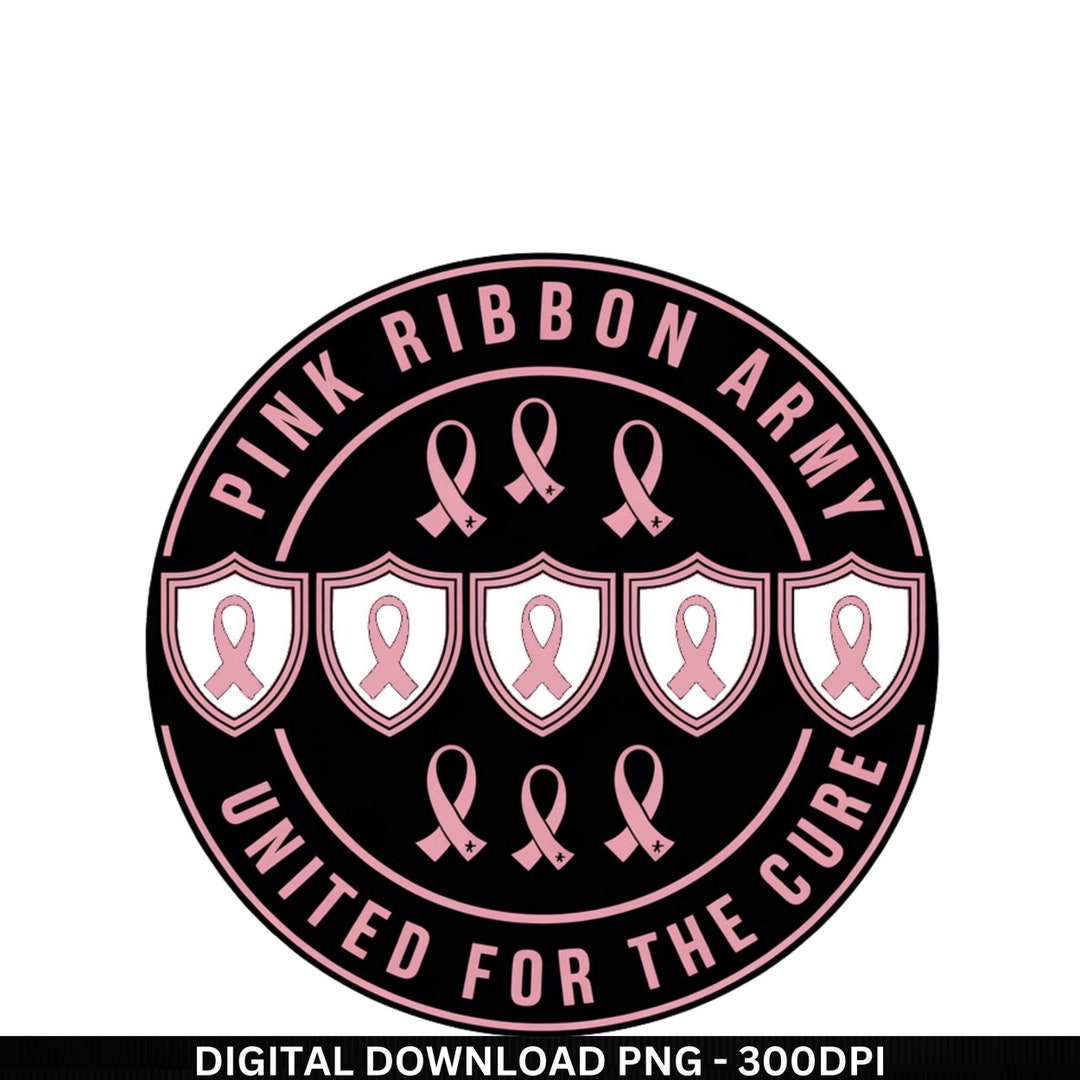 Breast Cancer Pink Ribbon Army United for the Cure, Awareness PNG Image ...