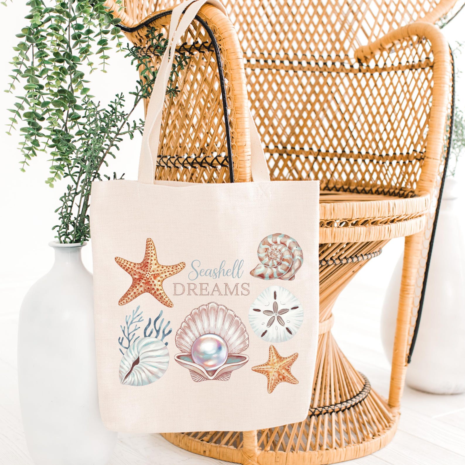 Seashell Dreams PNG: Coastal Beach Sublimation Design (digital Download ...