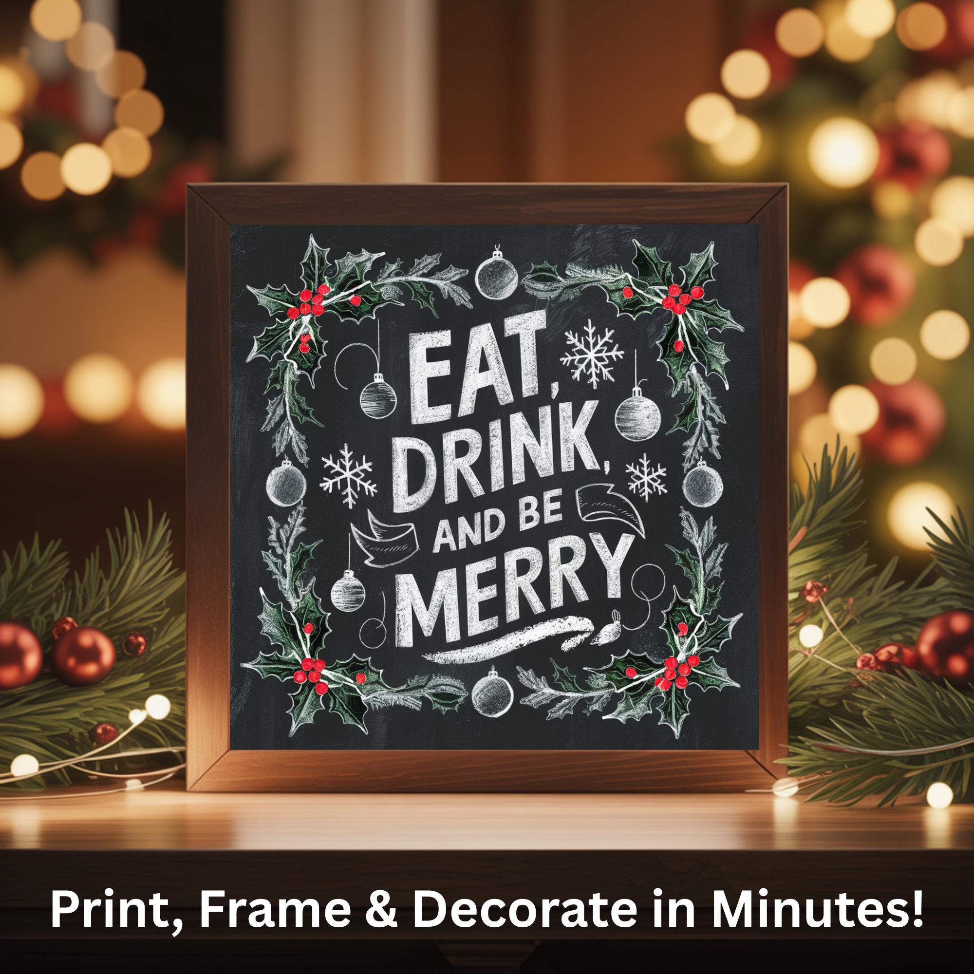 Christmas Chalkboard Sign Bundle: 37 Festive Designs (JPG & PDF Digital ...