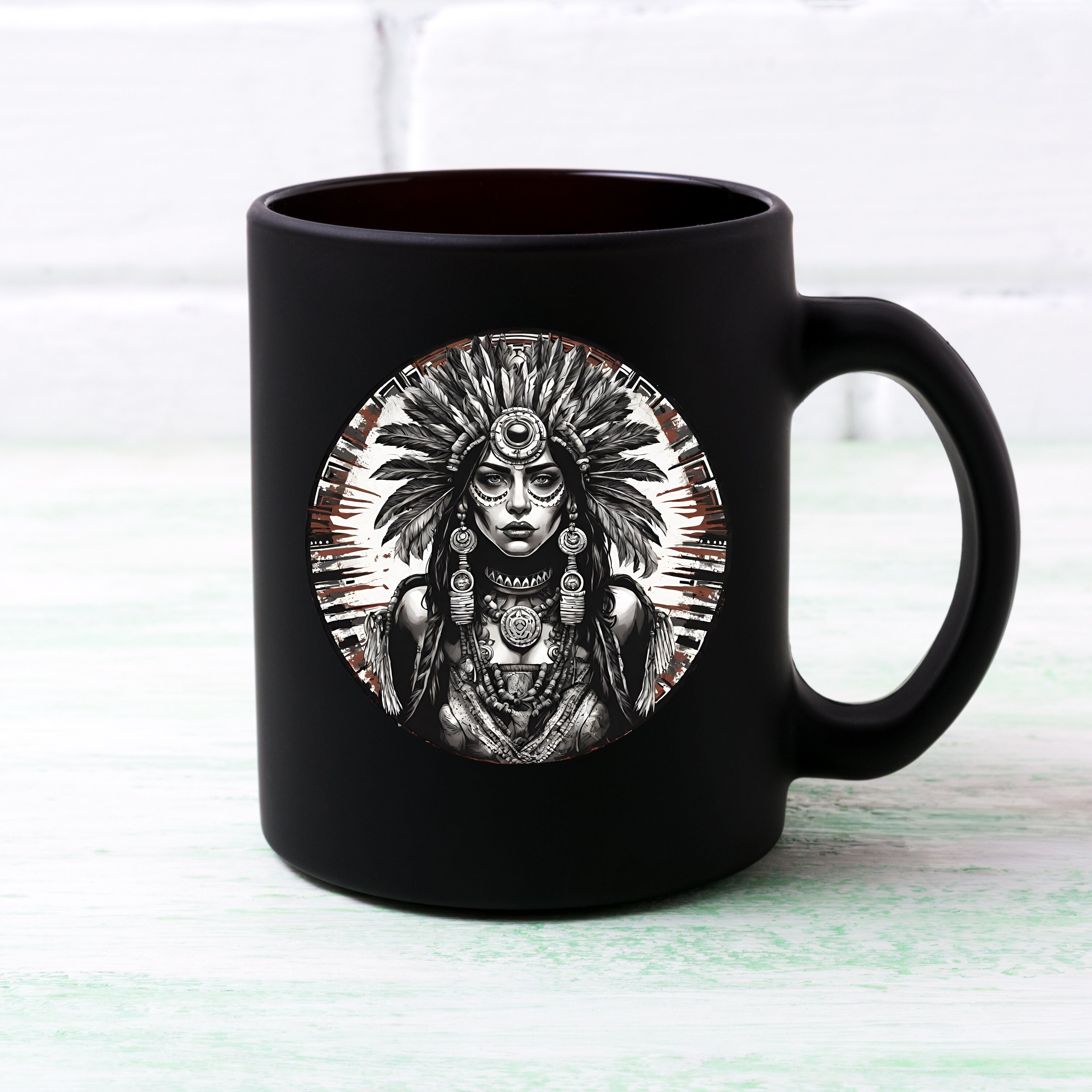 Aztec Warrior Woman, Digital Download PNG, Mexican Warrior, Female ...