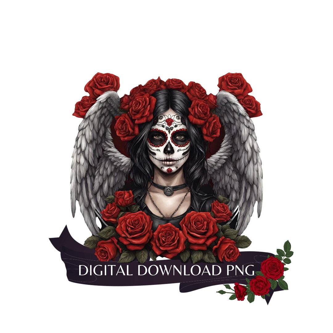 La Catrina Girl PNG, Day of the Dead PNG, Digital Download, Sugar Skull ...