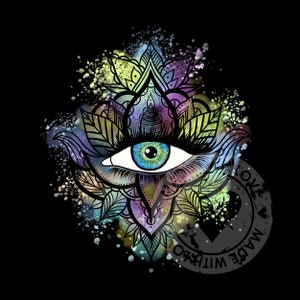 Vibrant Third Eye Mandala PNG - Mystical Digital Download for Spiritual ...