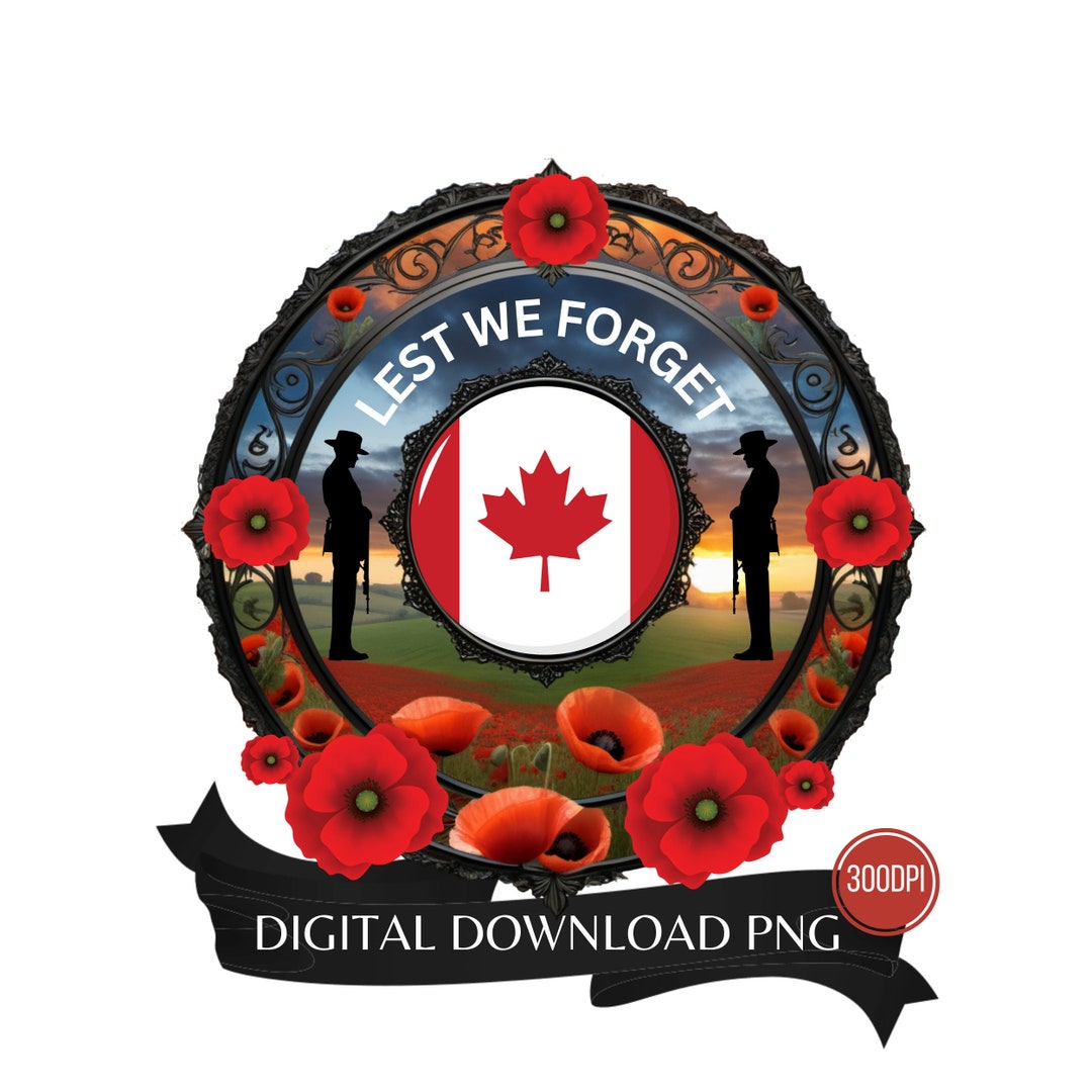 Remembrance Day Canada, Digital Download, Flanders Field Red Poppy ...
