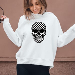 Checkered Skull PNG Digital Download Sublimation Design - Etsy
