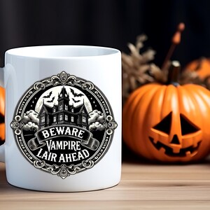 Beware Vampire Lair Ahead PNG Image | Halloween Digital Download ...
