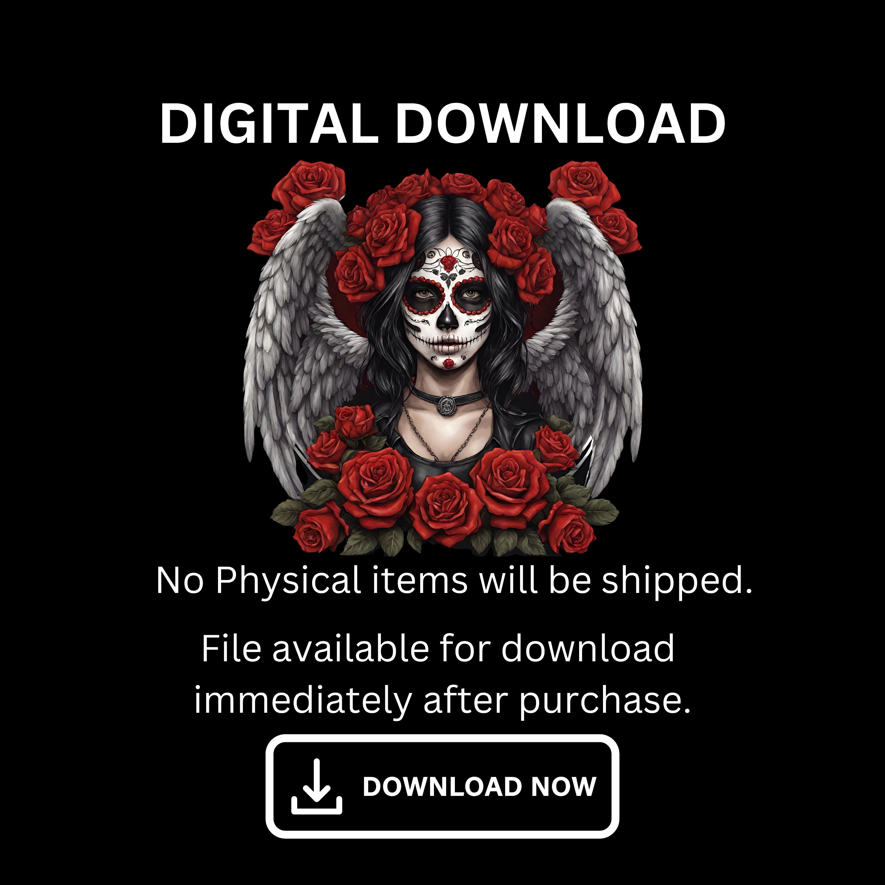 La Catrina Girl PNG, Day of the Dead PNG, Digital Download, Sugar Skull ...