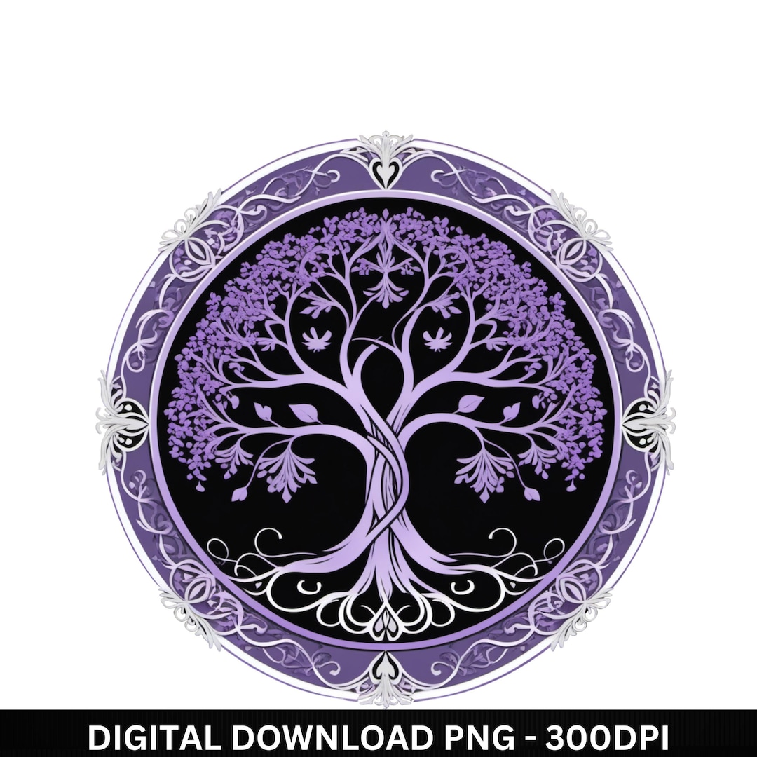 Purple Tree of Life: Pancreatic Cancer Awareness Art (digital Download ...