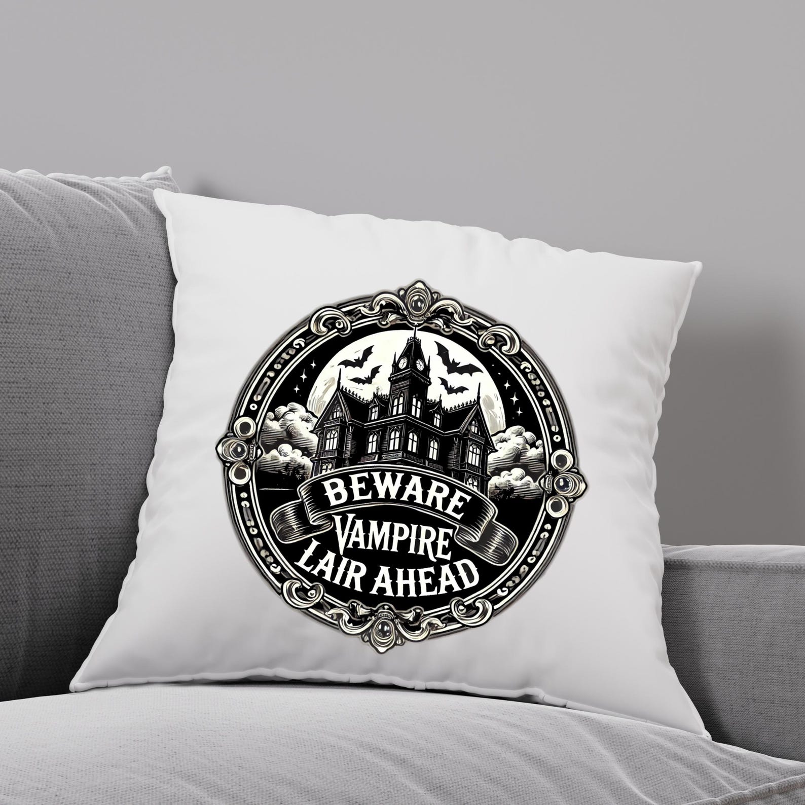 Beware Vampire Lair Ahead PNG Image Halloween Digital Download ...