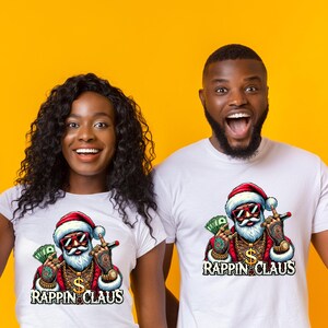 Rappin' Claus PNG Hip-hop Santa Digital Download Cool Christmas Image ...