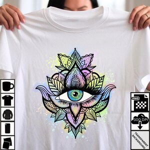 Vibrant Third Eye Mandala PNG - Mystical Digital Download for Spiritual ...