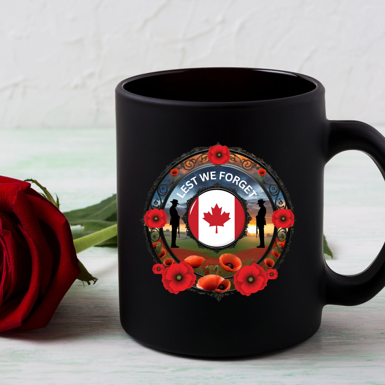 Remembrance Day Canada, Digital Download, Flanders Field Red Poppy ...