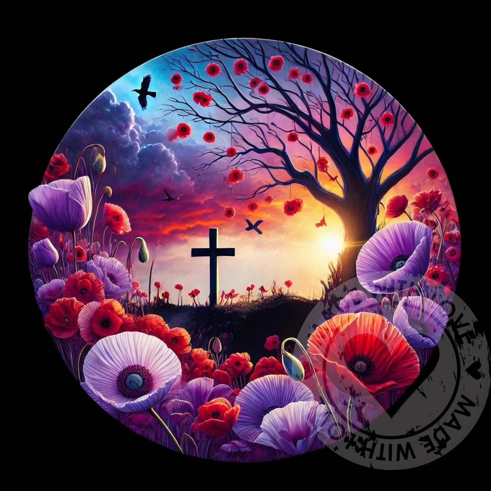 Remembrance Day Poppies Digital Download, Memorial Day, Anzac PNG, Lest ...