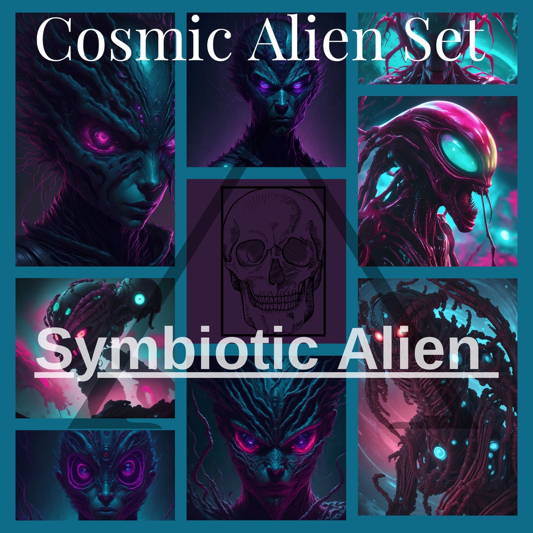 Cosmic Alien Set 2: Symbiotic Alien 3 Different Art 40 Items Digital ...