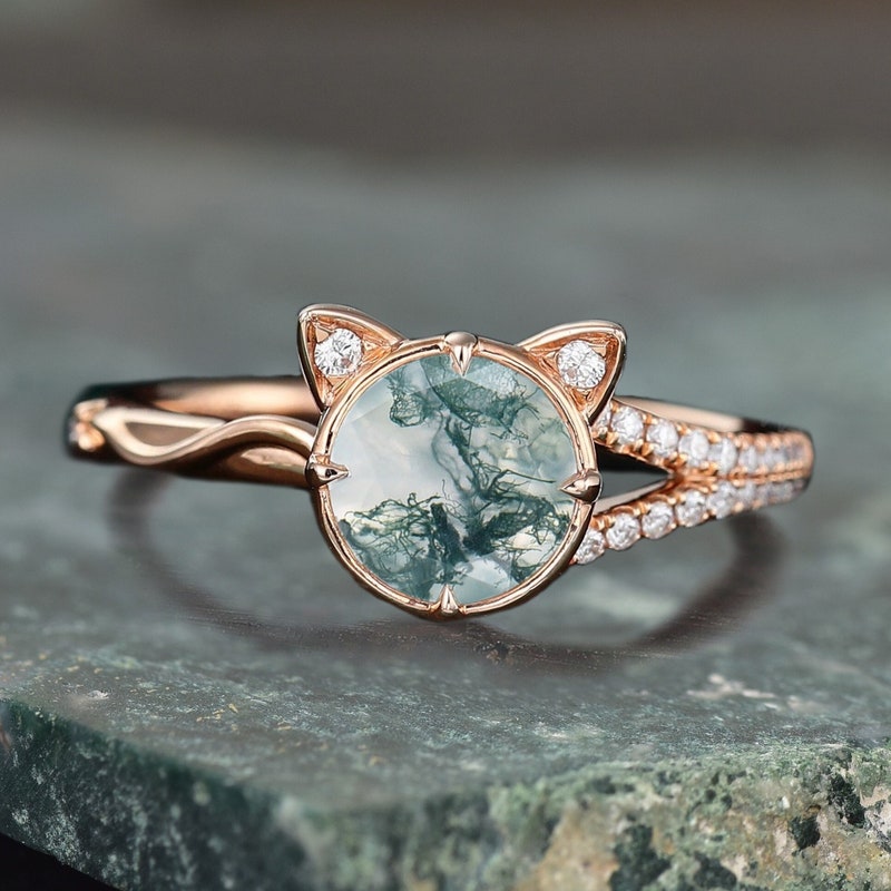 Cat Wedding Ring - Etsy