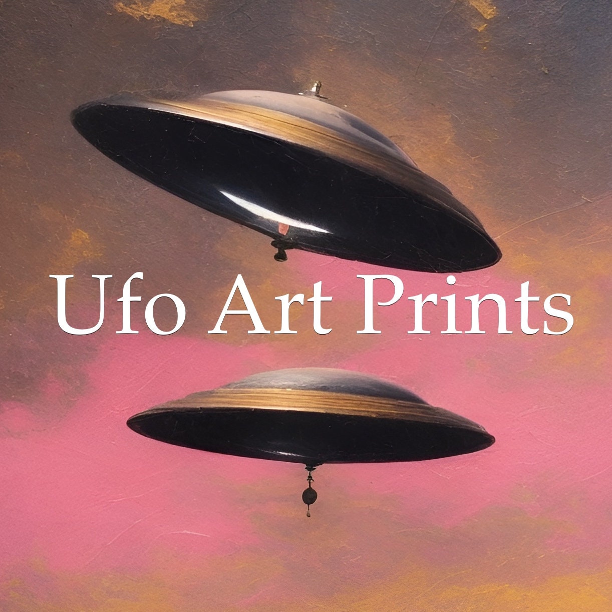 Pink Rose Painting, UFO Art for Her, Rose Impasto Oil Painting, Vintage ...