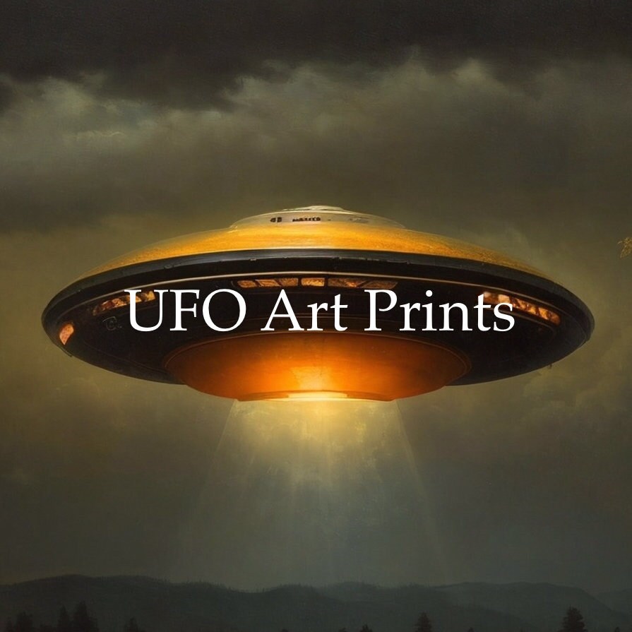 Antique Landscape Painting UFO Art Print Vintage Rembrandt - Etsy