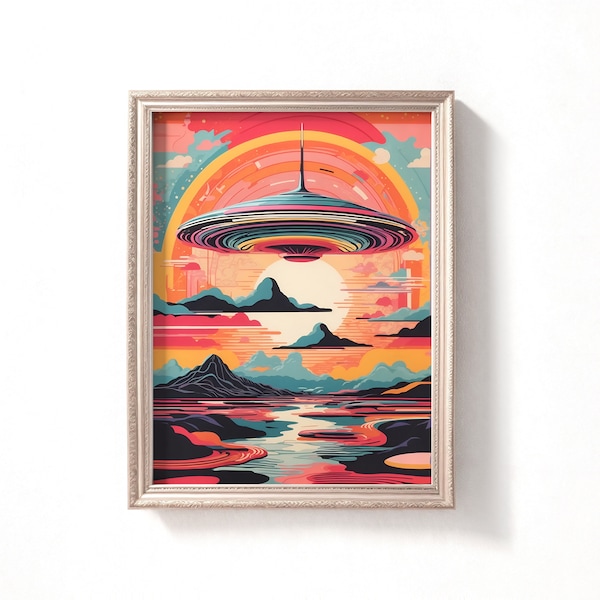 Ufo Poster - Etsy
