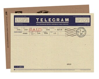 Send Greetings by Telegram Eastern-western Union - Etsy