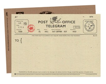 Send Greetings by Telegram Eastern-western Union - Etsy