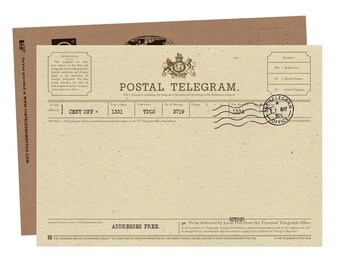 Send Greetings by Telegram Eastern-western Union - Etsy