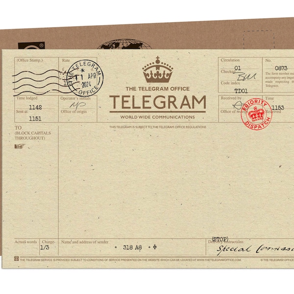 Telegram Invitation - Etsy