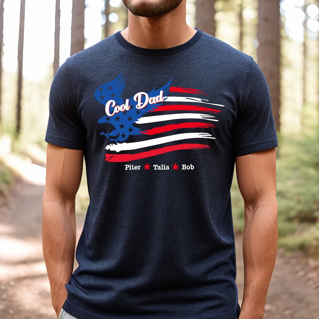 Personalized Cool Dad T-shirt, Custom Cool Dad With Nick Name and Kids ...
