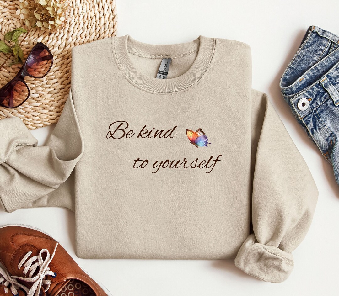 Yoga Shirt, Yoga Sweatshirt, Yoga Sweater Be Kind to Your Mind, Be Kind ...