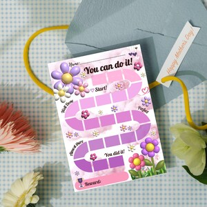 Flowers Reward Chart, Girl Reward Chart, Printable Chore Chart ...