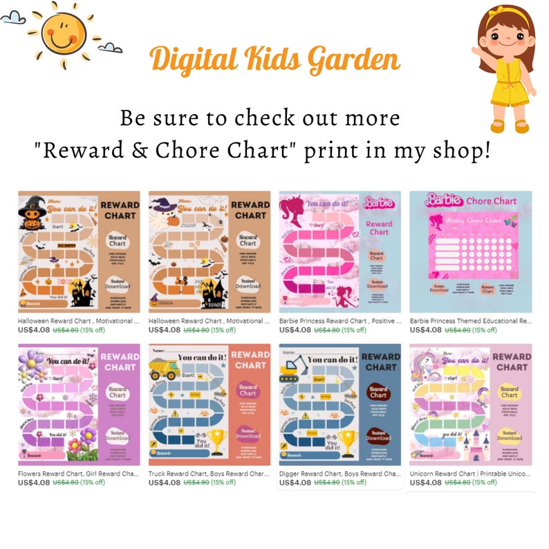 Smurfs Reward Chart Smurfs Educational Chore Chart Routine - Etsy