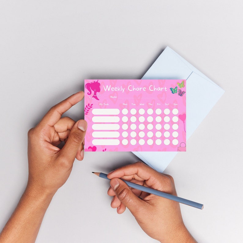 Barbie Princess Themed Educational Reward Chart - Motivational Tool for ...