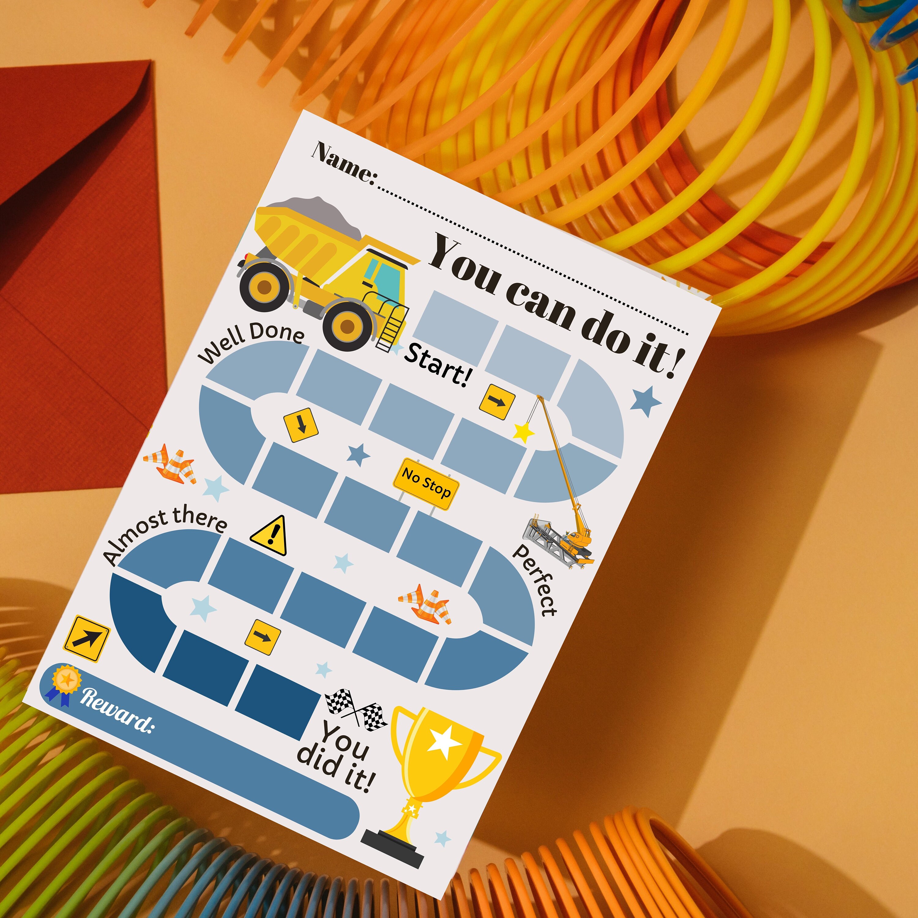 Truck Reward Chart, Boys Reward Chart, Printable Chore Chart, Behavior ...