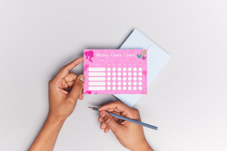 Barbie Princess Themed Educational Reward Chart Motivational - Etsy