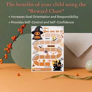 Halloween Reward Chart , Motivational Kids' Visual Incentive Board ...