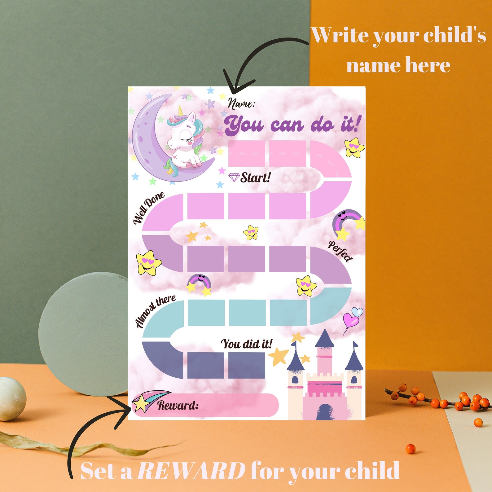 Unicorn Reward Chart Printable Unicorn Behavior Chart Daily Chore Chart ...