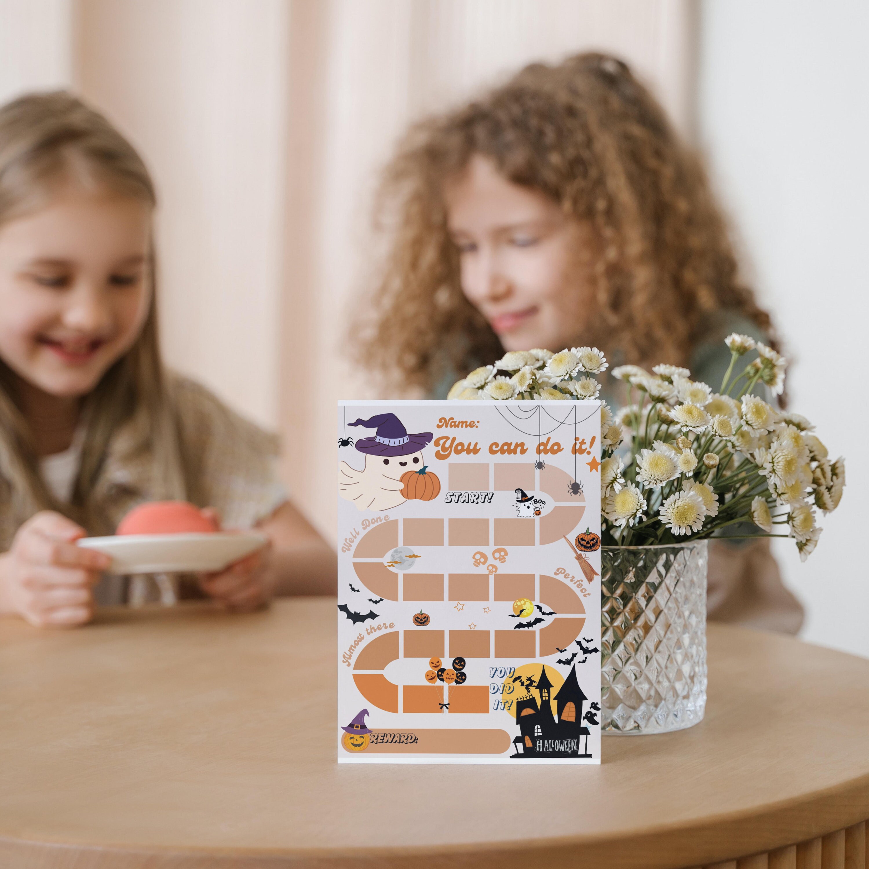 Halloween Reward Chart , Motivational Kids' Visual Incentive Board ...