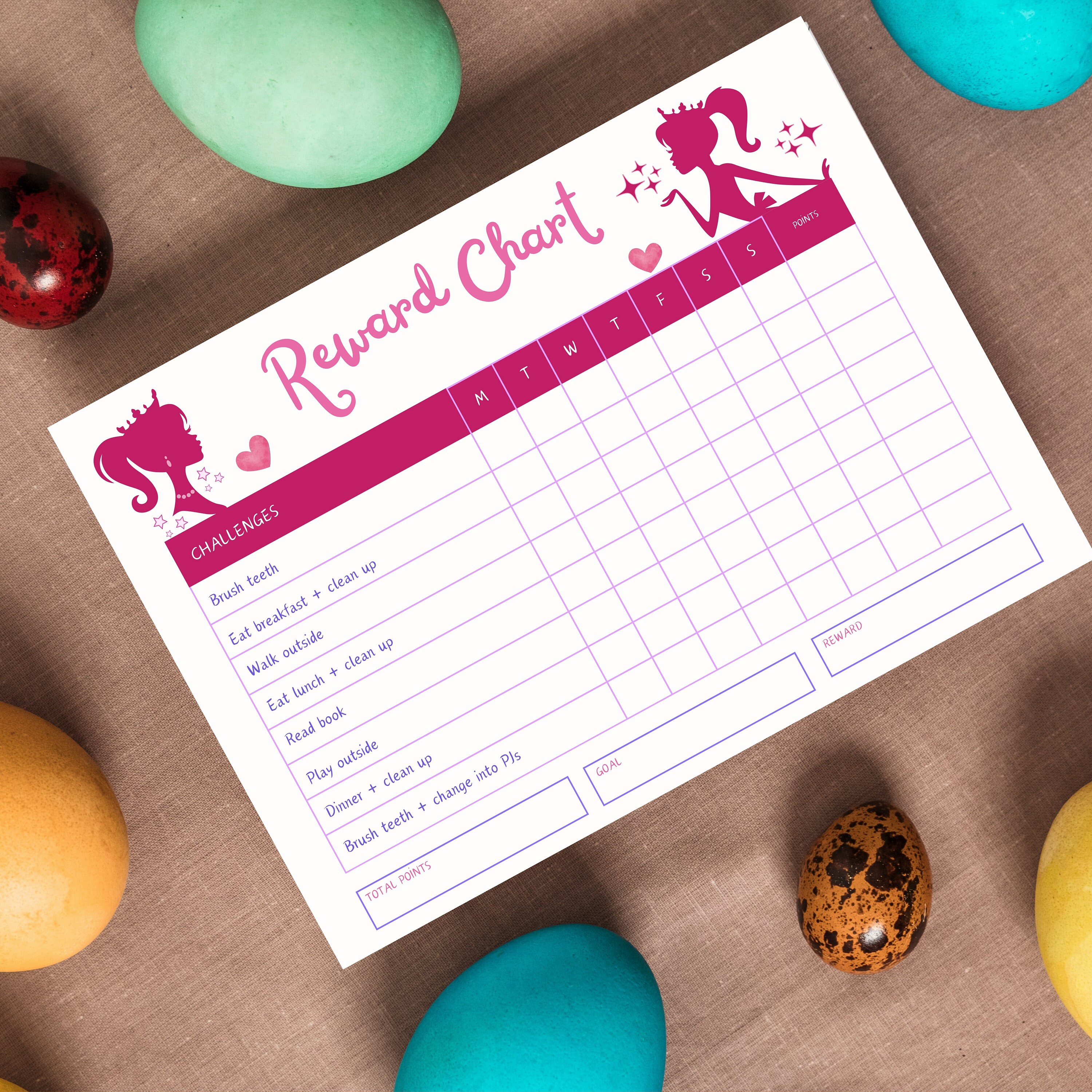 Barbie Princess Chore Chart , Positive Reinforcement for Girls ...