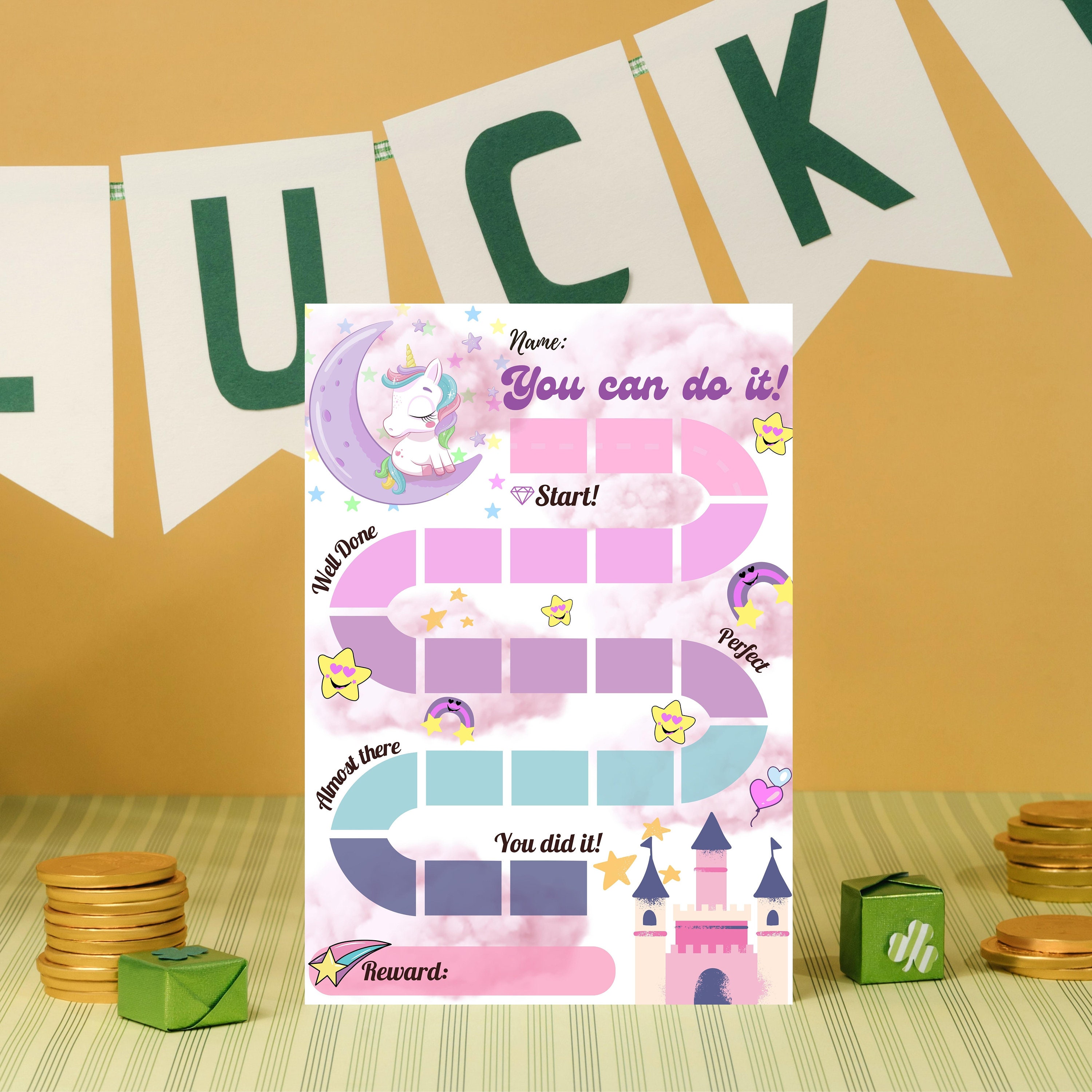 Unicorn Reward Chart Printable Unicorn Behavior Chart - Etsy Canada