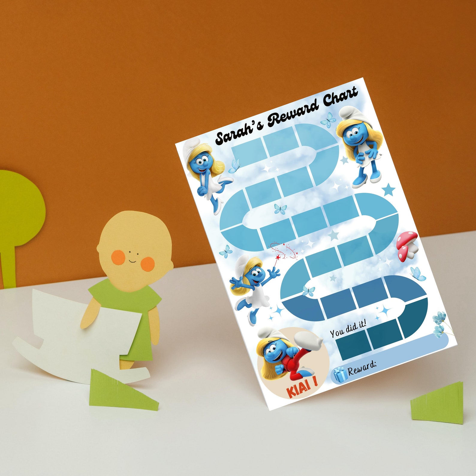 Smurfs Reward Chart, Smurfs Educational Chore Chart, Routine ...