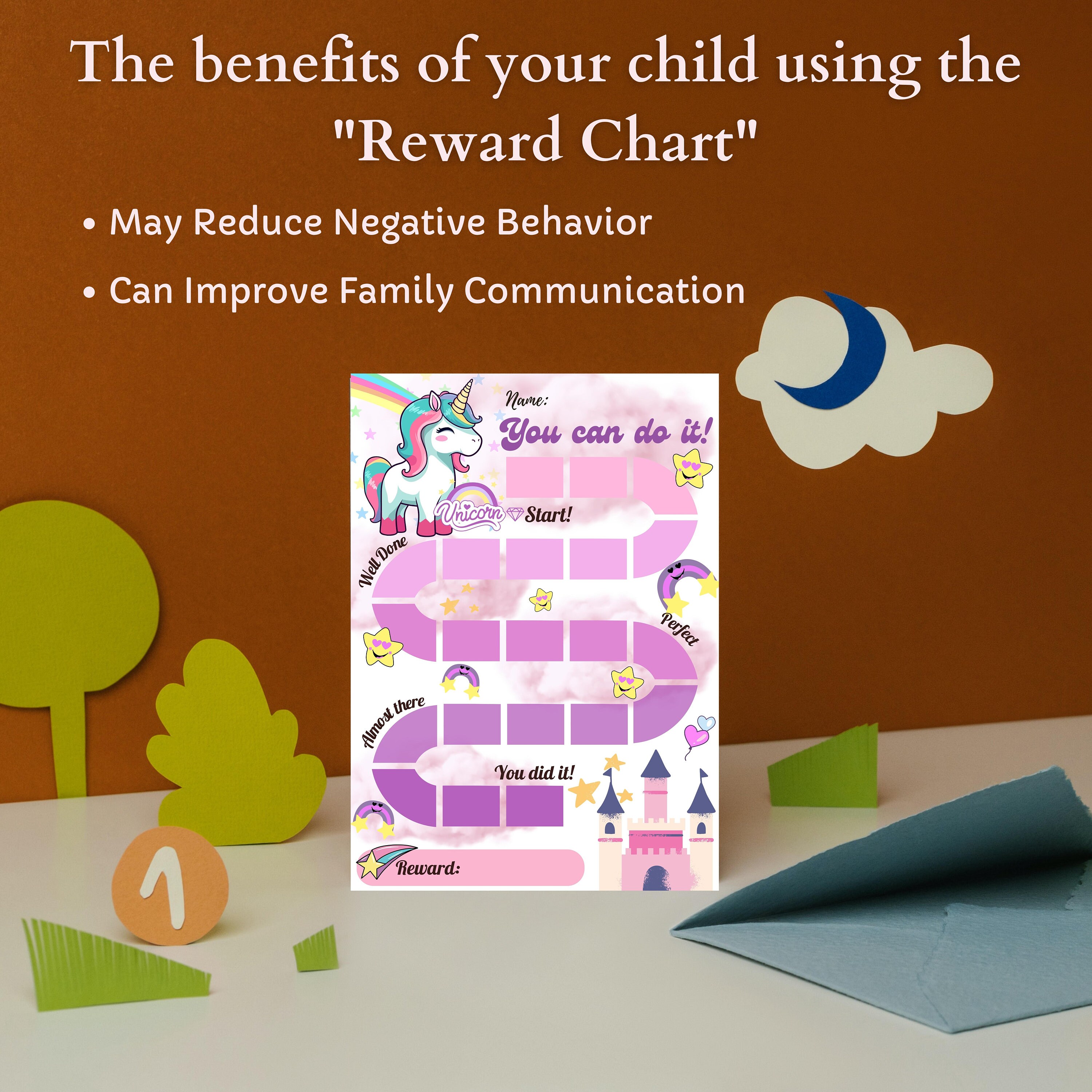 Unicorn Reward Chart | Printable Unicorn Behavior Chart | Daily Chore ...