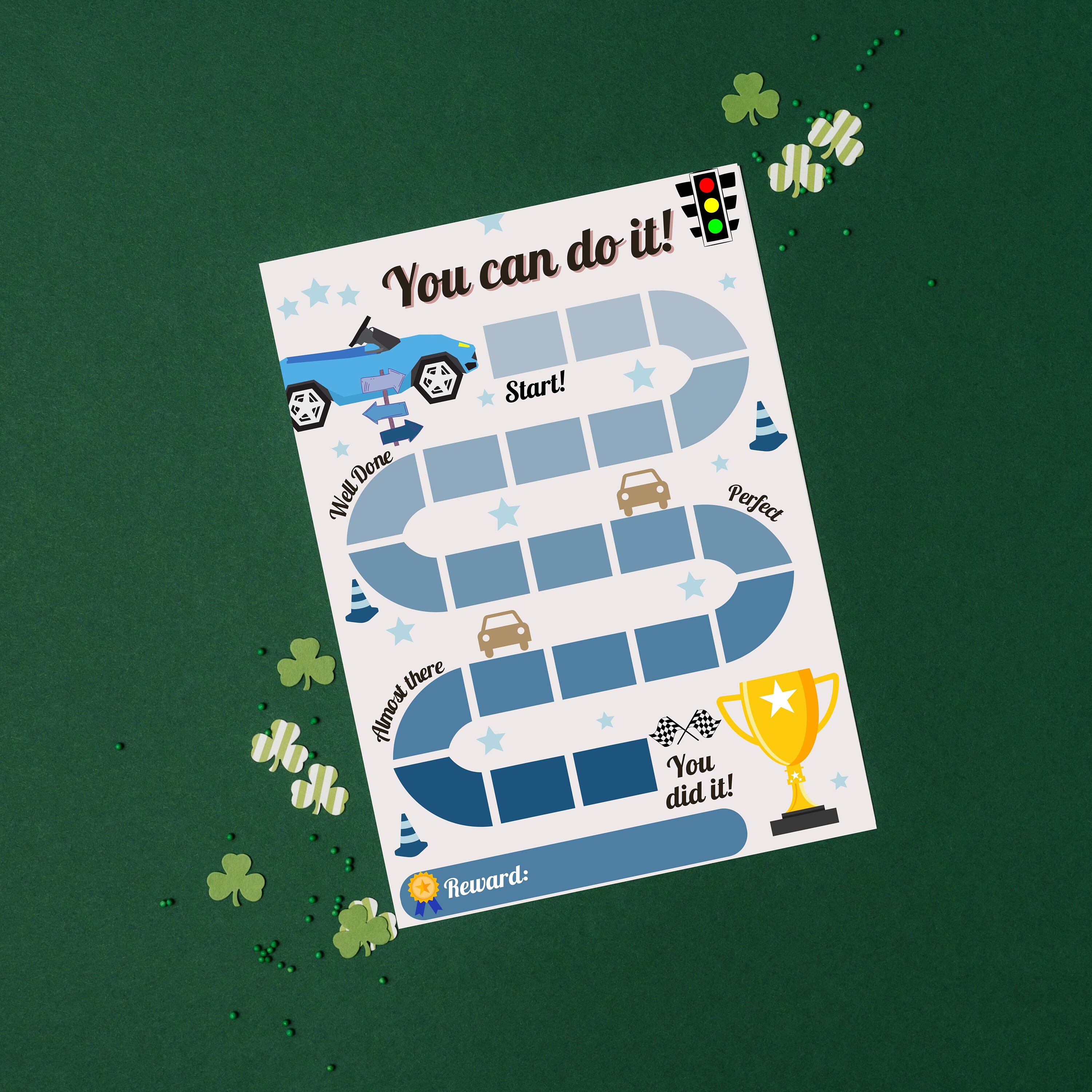 Car Reward Chart Chore Chart for Boys Motivation Task - Etsy