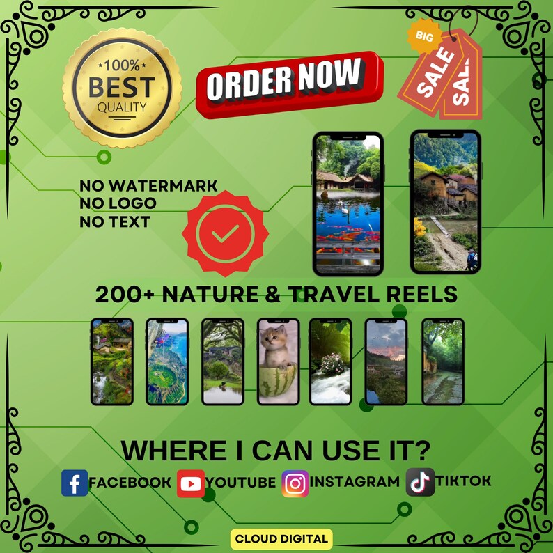 200 Nature and Travels Viral Reels Clips for Tiktok - Etsy