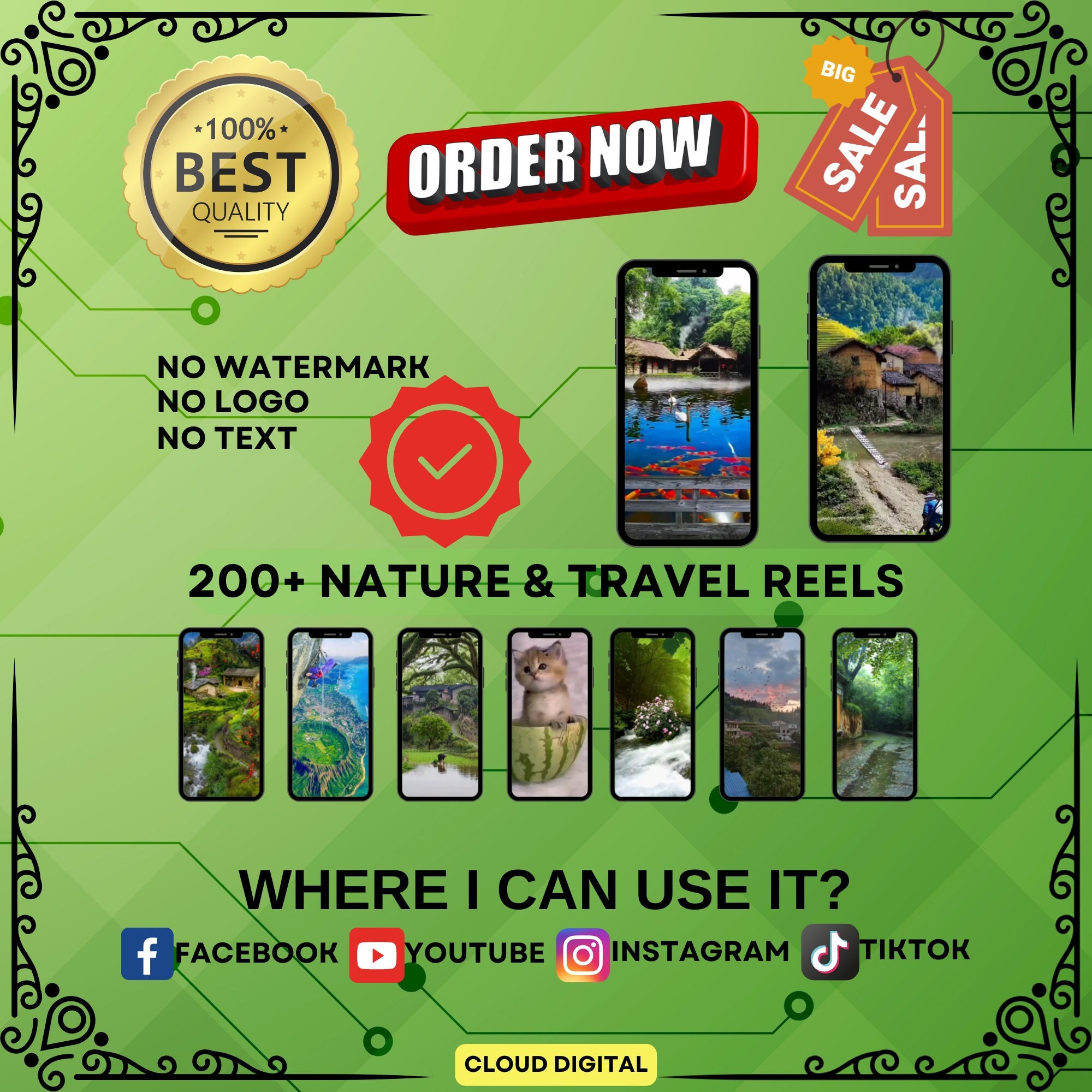200 Nature and Travels Viral Reels Clips for Tiktok - Etsy