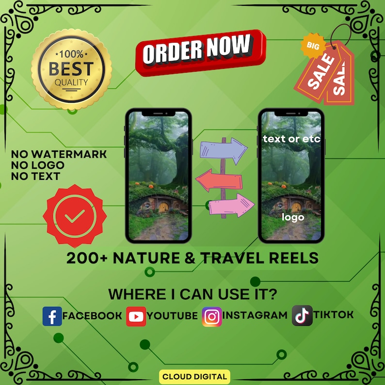 200 Nature and Travels Viral Reels Clips for Tiktok - Etsy