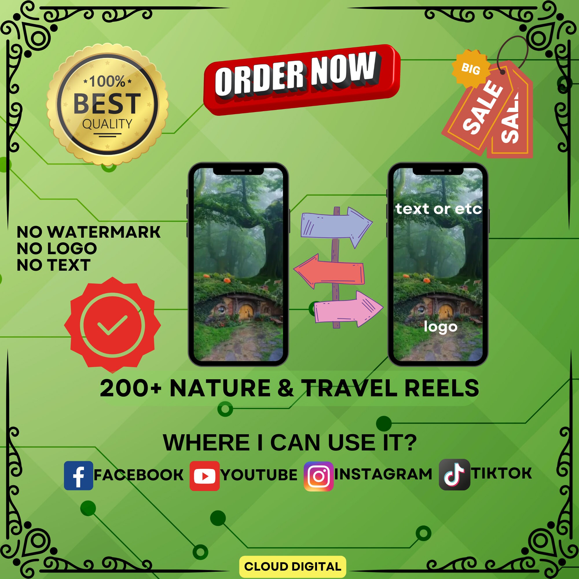 200 Nature and Travels Viral Reels Clips for Tiktok - Etsy