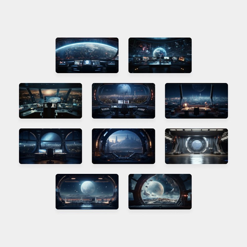 10 Outer Space Starfield Wallpapers, Digital Backdrops, Streamer ...
