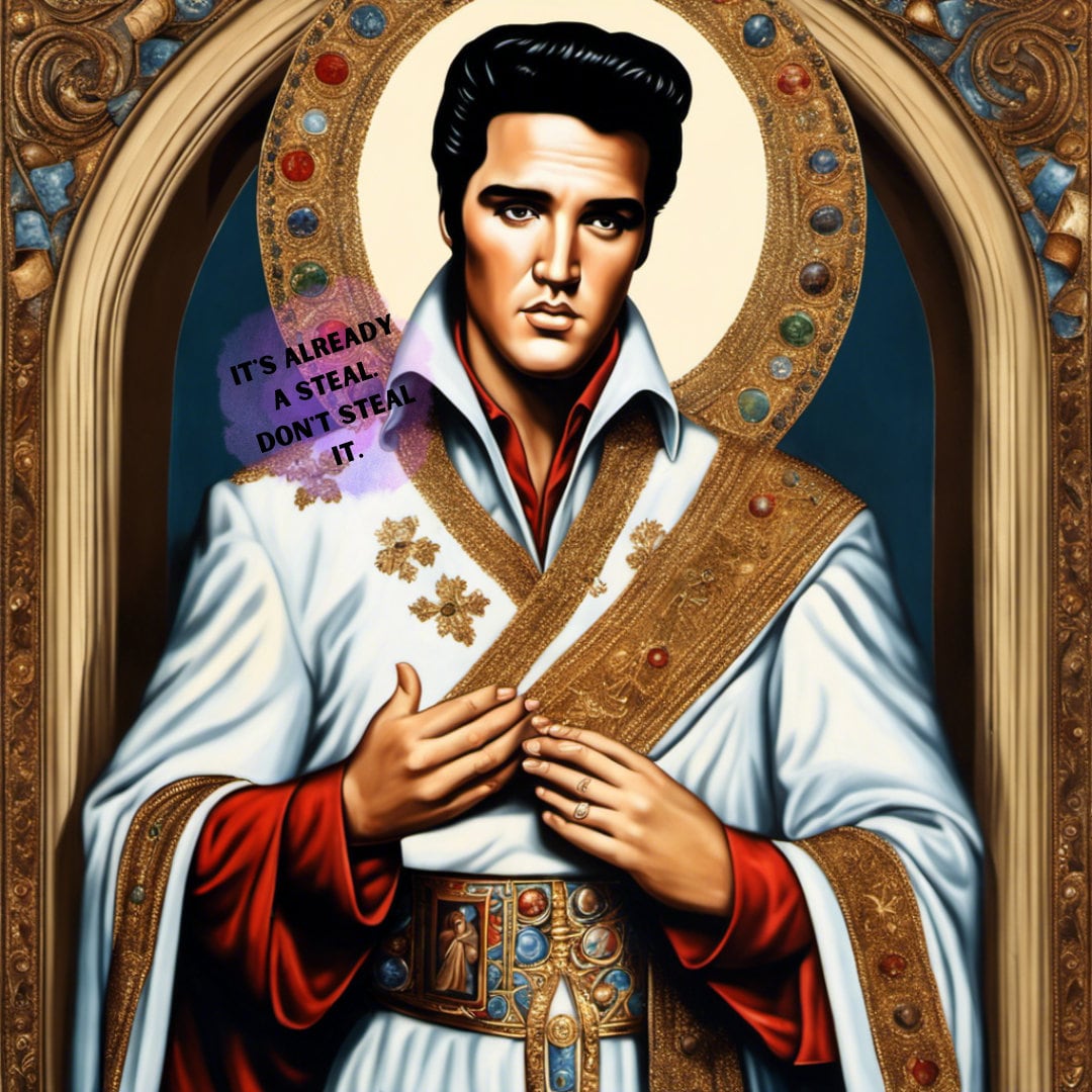 Desktop Deities: Elvis - Etsy