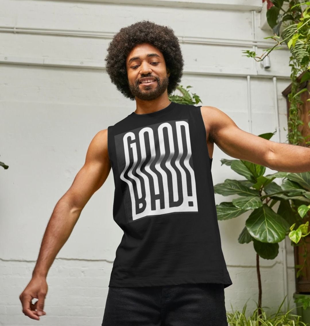 Mens good Bad Vest - Etsy