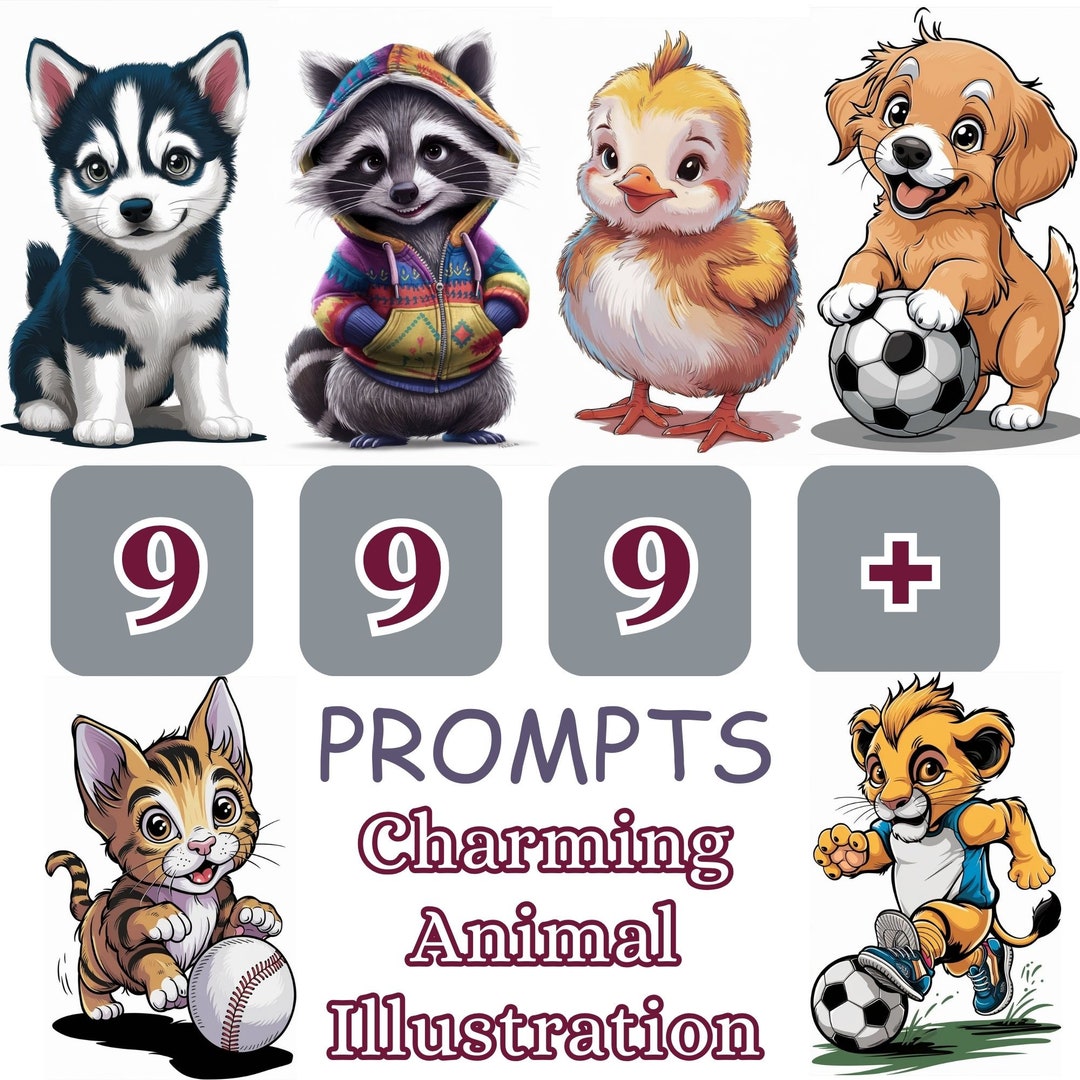 999 Popular Now Ideogram Prompts for Creative Projects Charming Animal ...