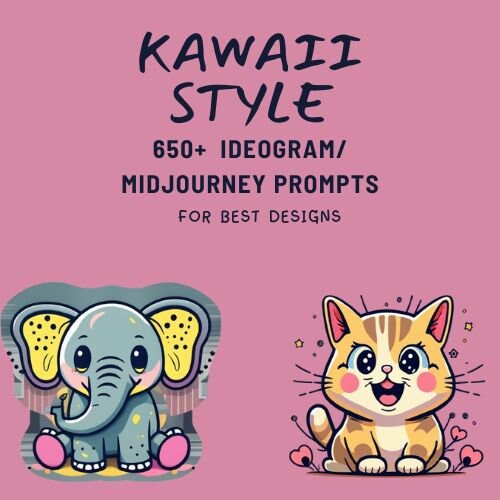 650 Cute Kawaii Stickers Popular Right Now Ideogram.ai/ Midjourney.com ...