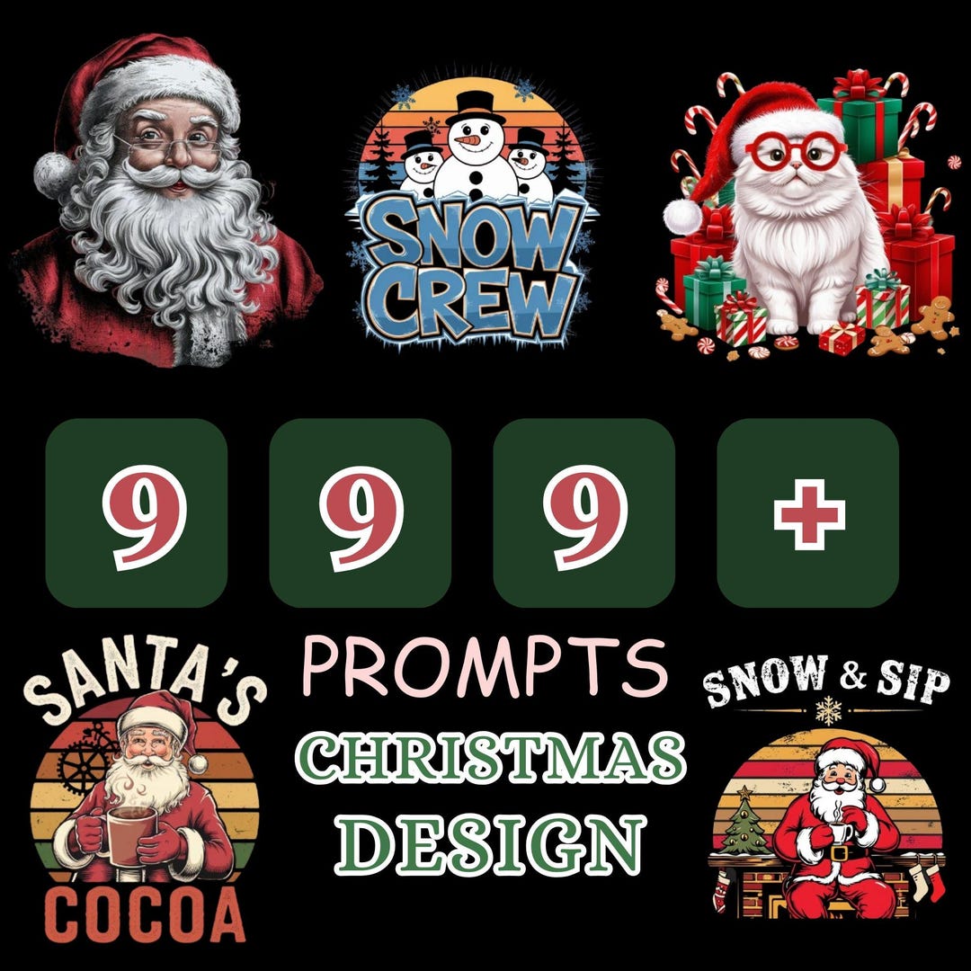 Ideogram Ai, Midjourney, Leonardo AI Prompts 999 Christmas Design ...